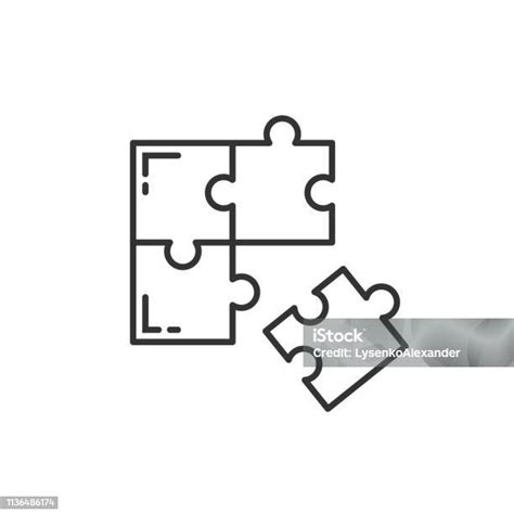플랫 스타일에서 퍼즐 호환 아이콘입니다 흰색 고립 된 배경에 직소 계약 벡터 일러스트 레이 션 협력 솔루션 비즈니스 개념입니다