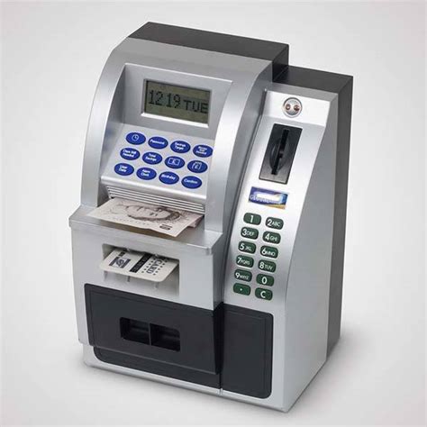 The Atm Money Bank Stores Your Pennies Securely Gadgetsin