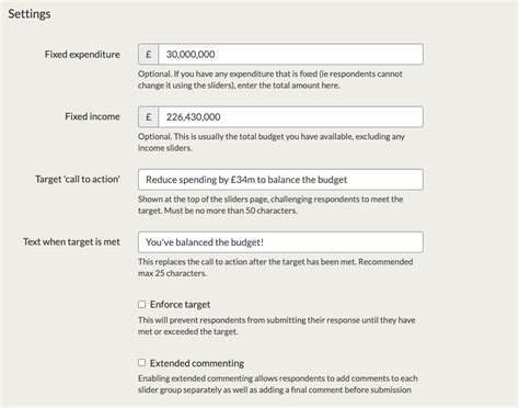 Slider Settings Delib Knowledge Base