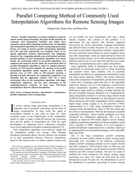 pdf parallel computing method of commonly used interpolation