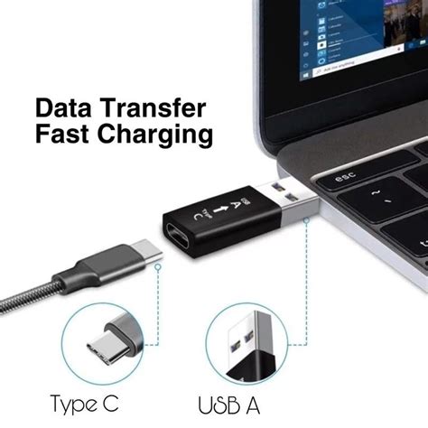 Jual Otg Adaptor Converter Type C Female To Usb Type A Male Connector Nyk Otg Usb Type C