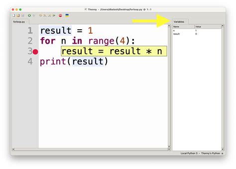 Thonny Ide Debugger Guide Cmsc 105 Elementary Programming Fall 2024