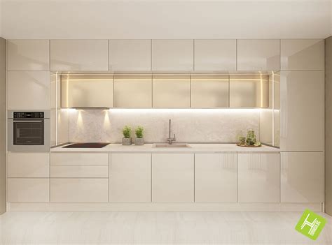 Елегантна кухня в бежово и златисто Furnish Bg Елегантна кухн