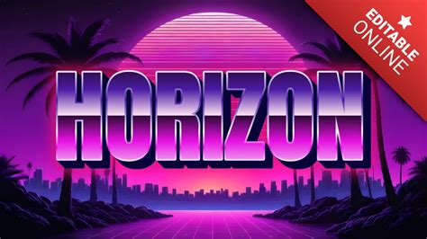 Retro Summer Palms Text Effect | Font Generator