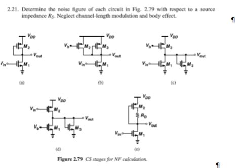 Solved Determine The Noise Figure Of Each Circuit In Fig Chegg