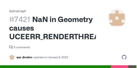 NaN In Geometry Causes UCEERR RENDERTHREADFAILURE Issue Dotnet Wpf GitHub