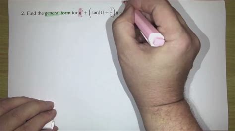 diffeq fall 23 exam 1 review first and second order odes youtube