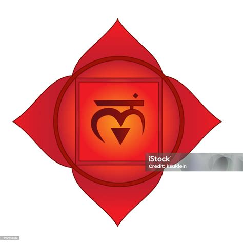 Muladhara Pertama Akar Simbol Cakra Dasar Ilustrasi Stok Unduh Gambar Sekarang Akar Bagian