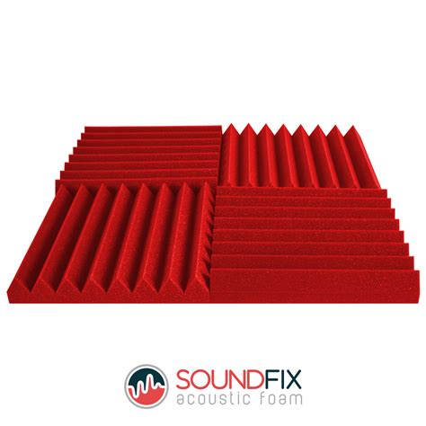 Red Acoustic Foam Panels Red Coloured Acoustic Foam Tiles