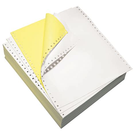 9 1 2 X 11 15 Blank Regular Perforation 2 Part Carbonless Continuous Computer Paper 1700