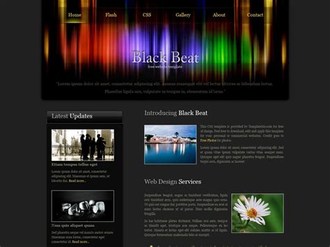 plantillas html css para descargar gratis black beat plantillas html