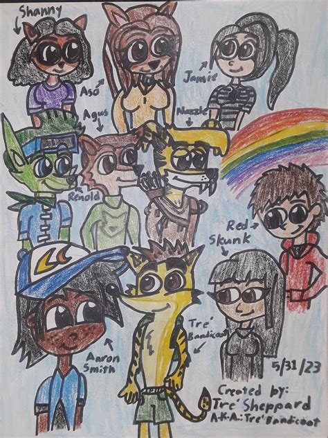 The Main Ocs Of Friendship How To Stay Positive By Trebandicoot On