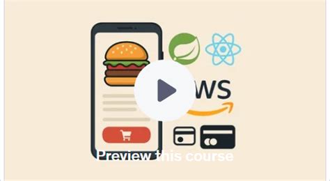 Build Full Stack Food App Spring Boot Reactaws And Payments Udemy