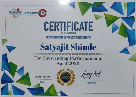 Satyajit Shinde On Linkedin Thankyou Respect Outstandingperformance