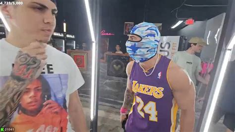 Fousey 33 Year Old Man Inappropriately Touches And Kisses Adin Ross