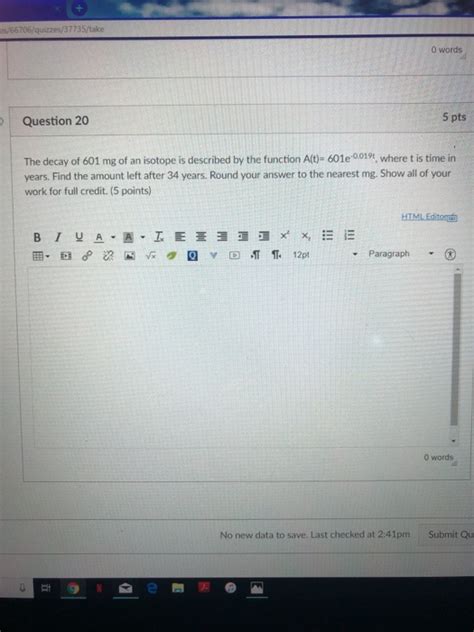 Solved Ake D Question 19 5 Pts Determine The Function Which