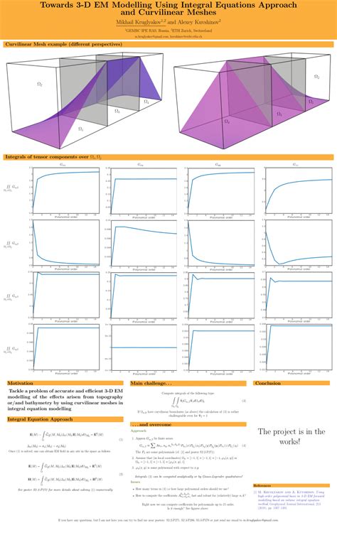 Pdf Towards 3 D Em Modelling Using Integral Equations Approach And Curvilinear Meshes