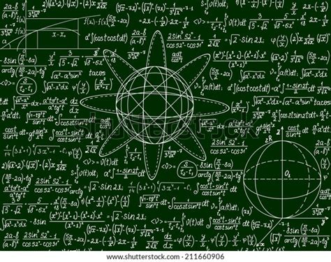 Mathematical Seamless Vector Pattern Formulas Calculations Stock Vector Royalty Free 211660906