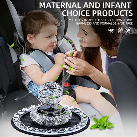 Badu Bg Освежител за въздух за кола Автомобилен вътрешен соларен ротационен диамантен