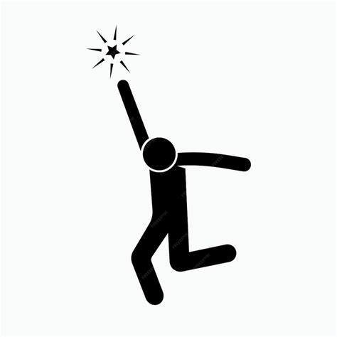 Símbolo De Obsesión Por Alcanzar La Meta Vector Premium