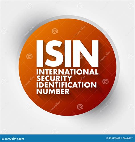 Isin International Security Identification Number Acronym Business Concept Background Royalty