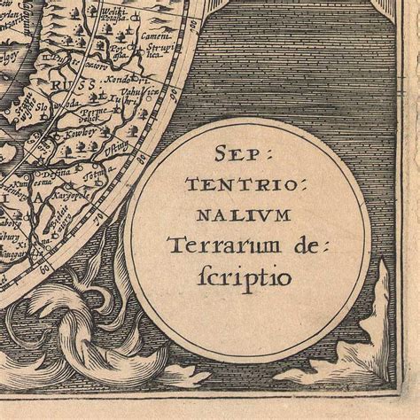 Ancient North Pole Map Print 1630 Rare Fine Art Reproduction Etsy