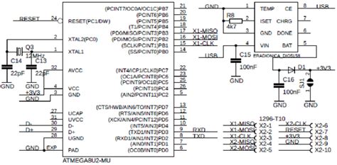 Schematic Part Of The Charger And Converter Between The USB And The UART Download Scientific