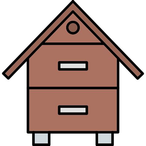 Bee Box Generic Thin Outline Color Icon