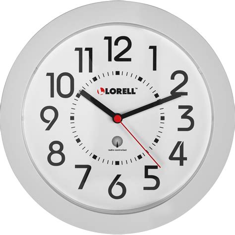 Lorell LLR Radio Controlled Round Wall Clock Walmart Com