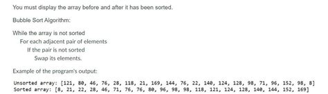 Solved In Java Bubble Sort Implement Bubble Sort—another