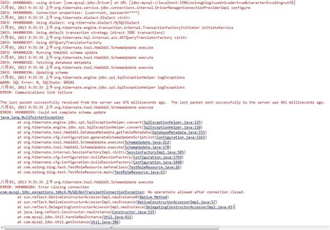 Could Not Complete Schema Update