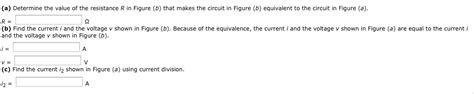 Solved The Circuit Shown In Figure A Has Been Divided Into Chegg Com