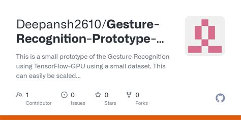 GitHub Deepansh Gesture Recognition Prototype Using OpenCv TensorFlow GPU This Is A Small