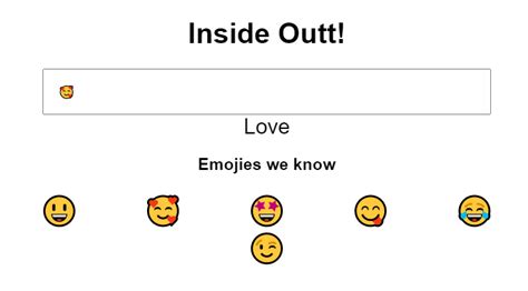 Emoji Detector Codesandbox
