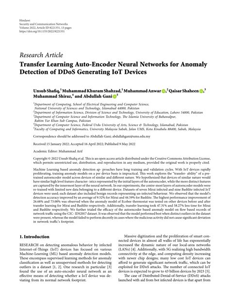 Pdf Transfer Learning Auto Encoder Neural Networks For Anomaly