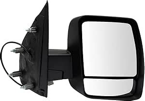 Trq Passenger Side Mirror 3 Pin Assembly Power Textured Black Foldaway
