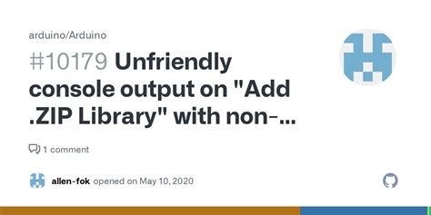 unfriendly console output on add zip library with non library zip