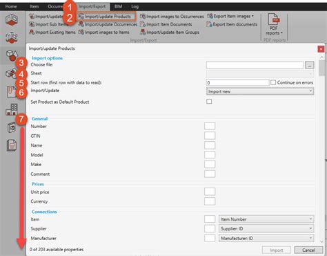 import and update products
