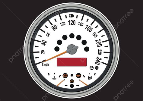 Speedometer Speed Car Auto Dashboard Traffic Indicator Illustration Vector Traffic Indicator