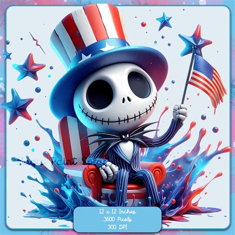 Jack Skellington 4th Of July — ️