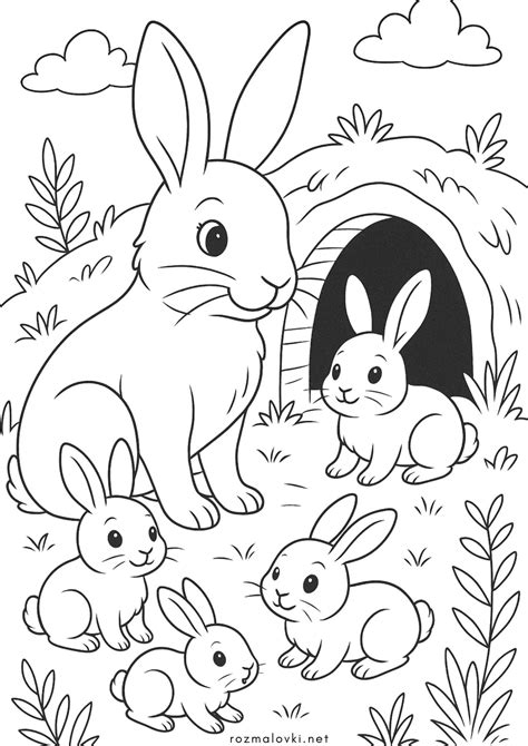 Розмальовки Тварин скачати та роздрукувати безкоштовно А4