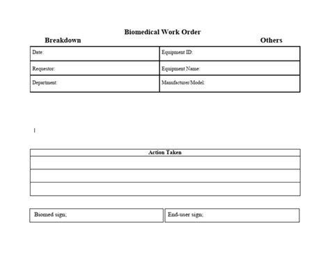 Work Request Form Pdf