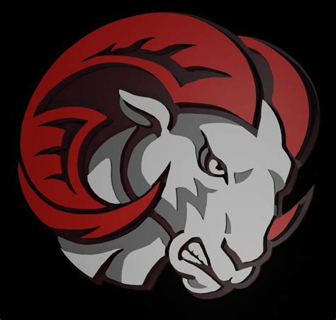 ram head logo like 3d model by rogerds