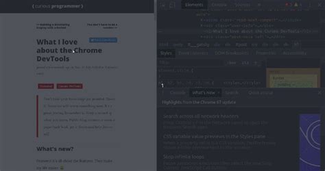 A Trilogy About The Chrome DevTools Curious Programmer