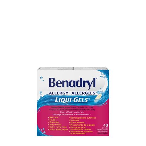 Dosing Guide For Allergy Products Benadryl® Canada