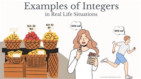 8 Examples Of Integers In Real Life Situations Number Dyslexia