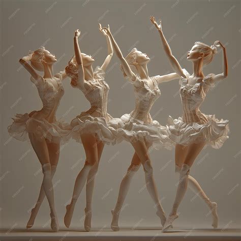 3d Rendered Photos Of Dancing Dolls Premium Ai Generated Image