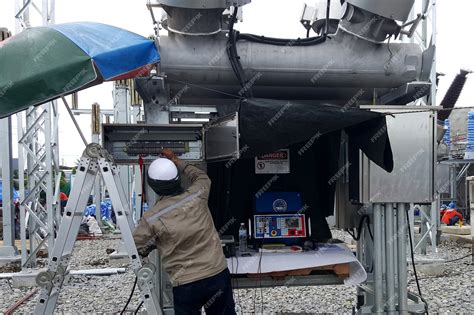 Premium Photo 115kv Hybrid Switchgear Onsite Test Current Transformer