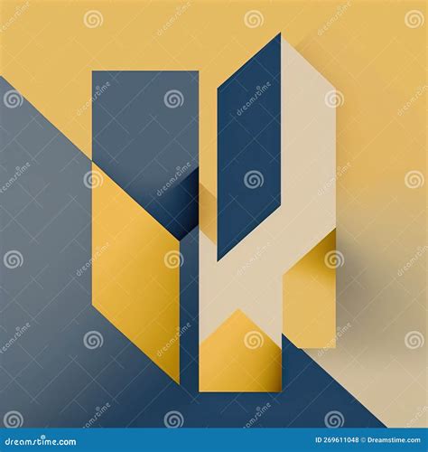 Modern Abstract Background With Triangular Shapes Generative Ai Stock