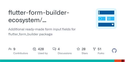 Github Flutter Form Builder Ecosystemformbuilderextrafields